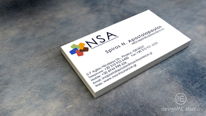 NSA business card – designME studio